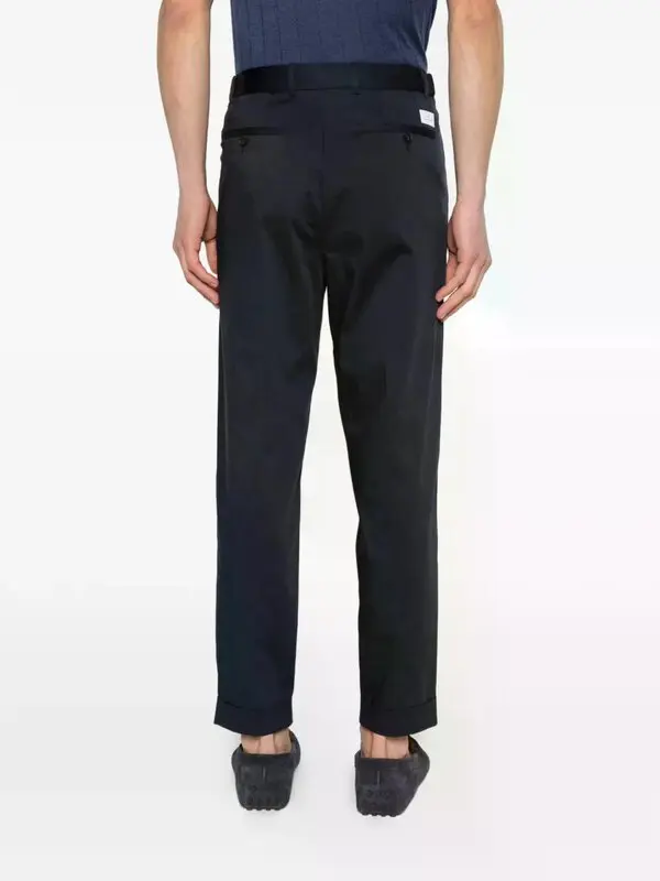 MANUEL RITZ Button-fastening Trousers With Charm Detail - Blue