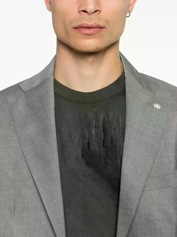 MANUEL RITZ Patch-pocket Blazer - Grey