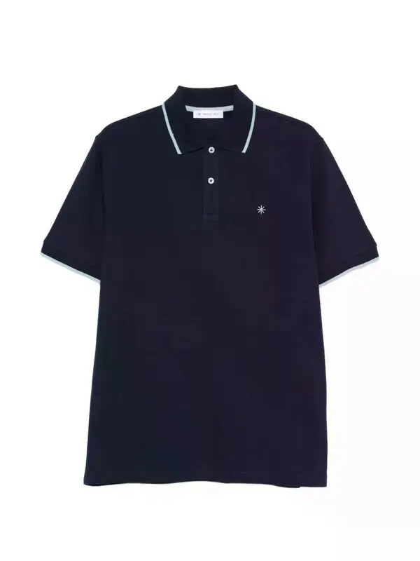 MANUEL RITZ Contrasting-trim Polo Shirt