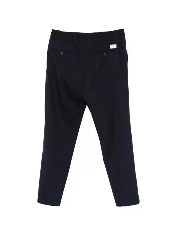 MANUEL RITZ Drawstring Trousers With Charm Detail - Blue