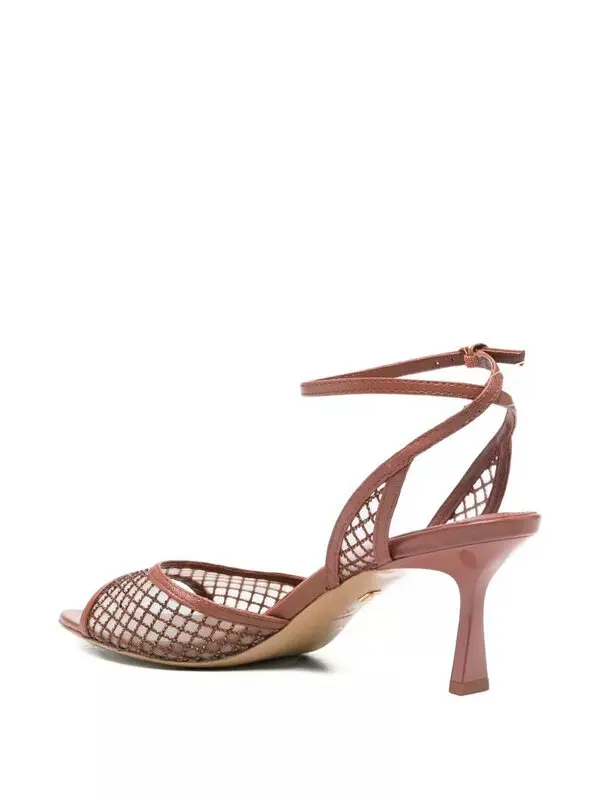 Lola Cruz Ruby Crystal-embellished Sandals