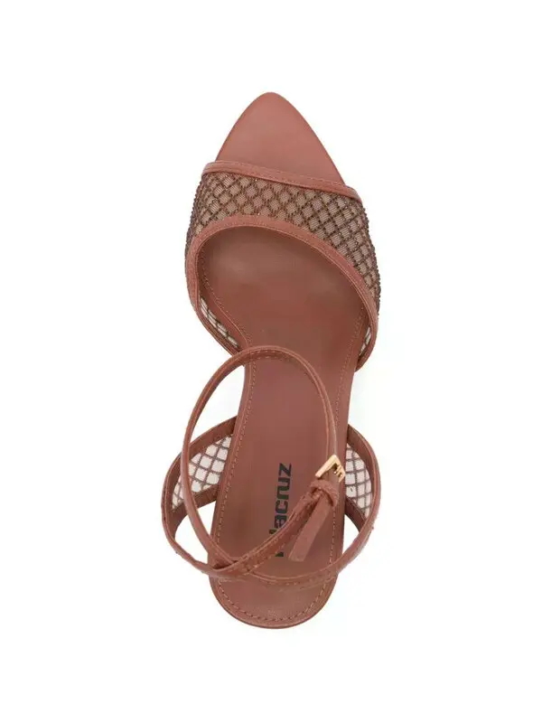 Lola Cruz Ruby Crystal-embellished Sandals