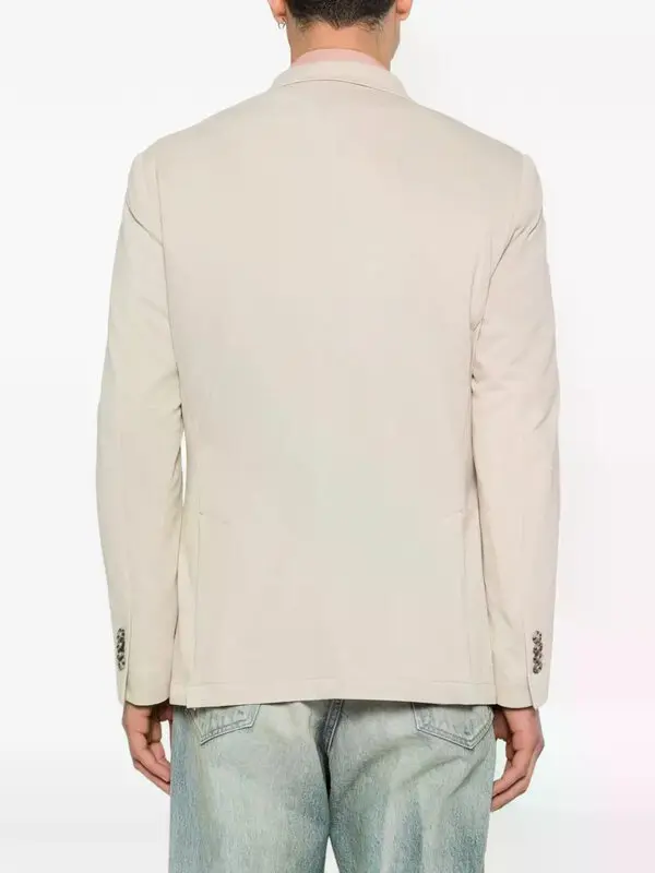 MANUEL RITZ Notched-lapel Cotton Blazer - Neutrals