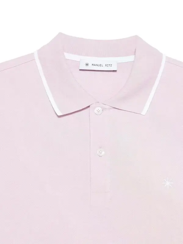 MANUEL RITZ Contrasting-trim Polo Shirt