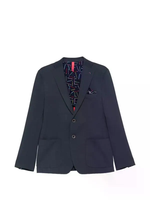 MANUEL RITZ Button Blazer - Blue