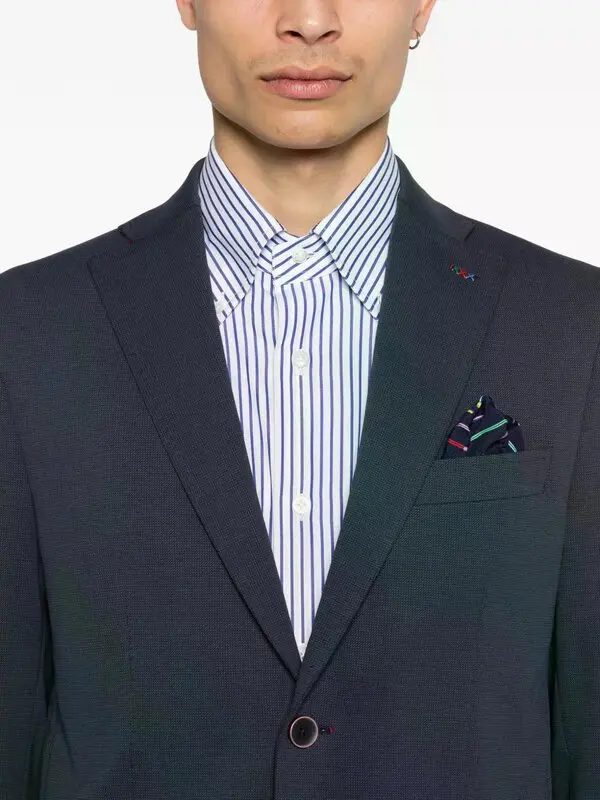MANUEL RITZ Button Blazer - Blue