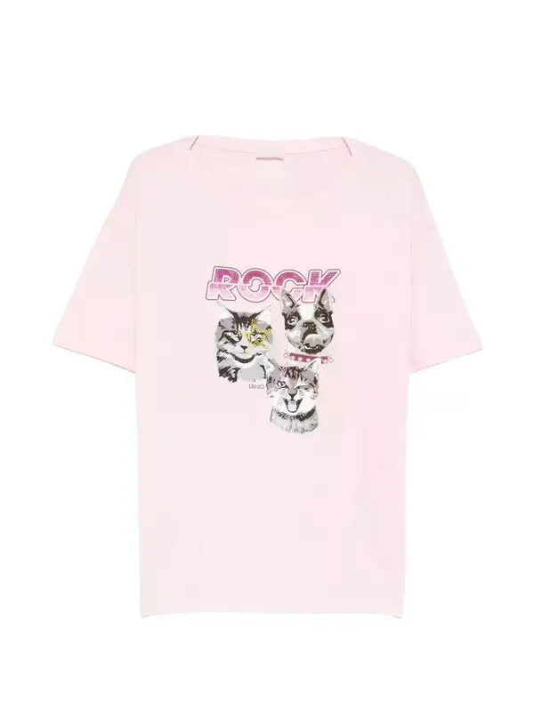 Liu Jo Graphic-print T-shirt - Pink