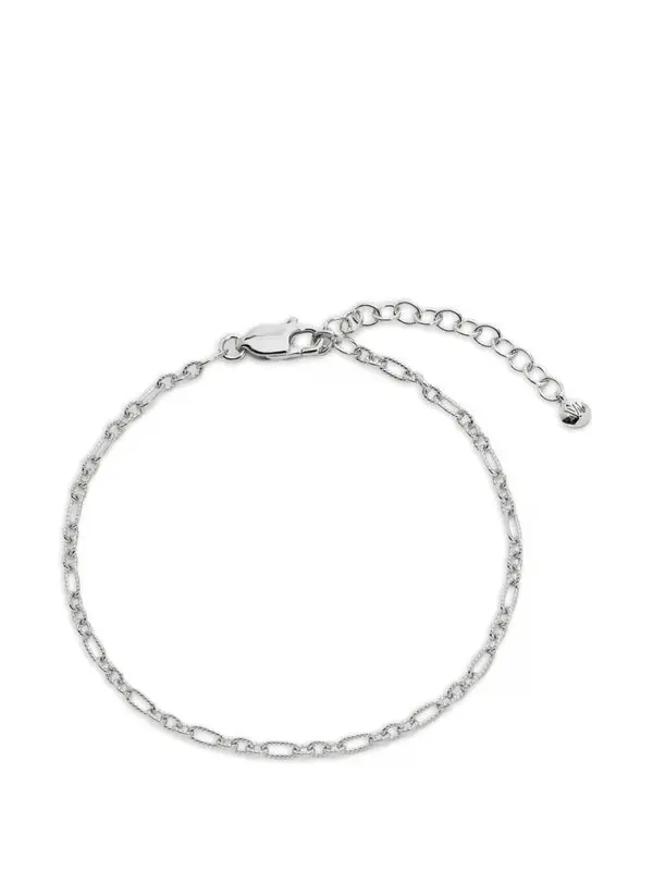 Monica Vinader Textured Link Chain Bracelet - Silver
