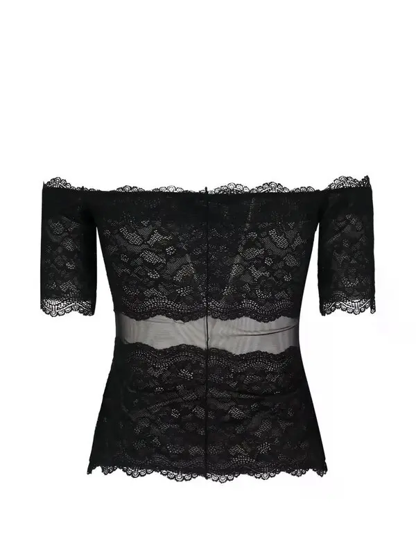 Blumarine Lace Off-the-shoulder Blouse