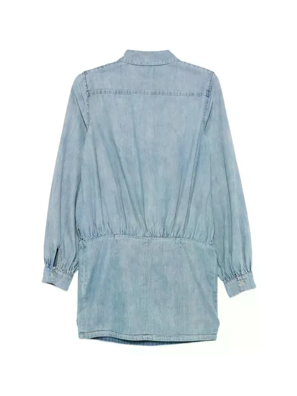 7 For All Mankind Utility Chambray Mini Dress - Blue