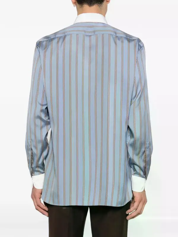 TOM FORD Striped Shirt - Blue