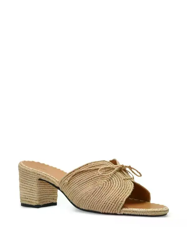 ODISSI Bow-detail Open Toe Sandals - Neutrals