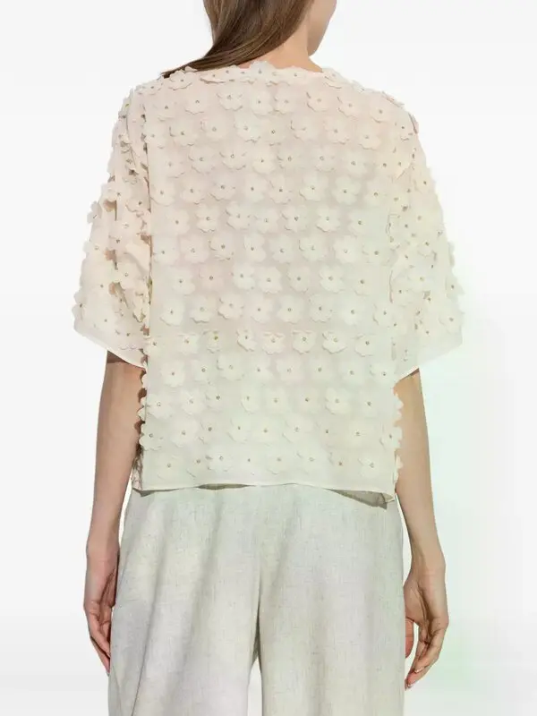 Munthe Floral-appliqué Blouse