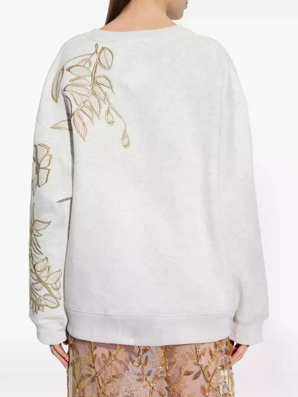 Munthe Floral-embroidered Sweatshirt
