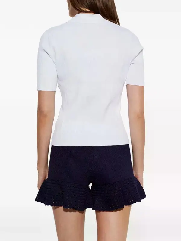 Michael Kors Lace-up Polo Top