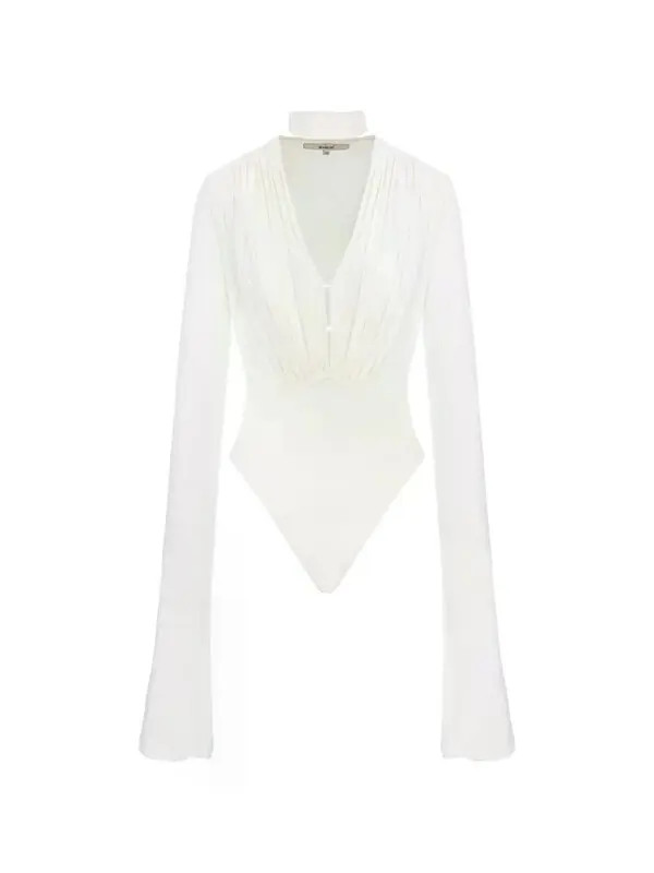 MANURI Suki Long-sleeve Bodysuit - Neutrals