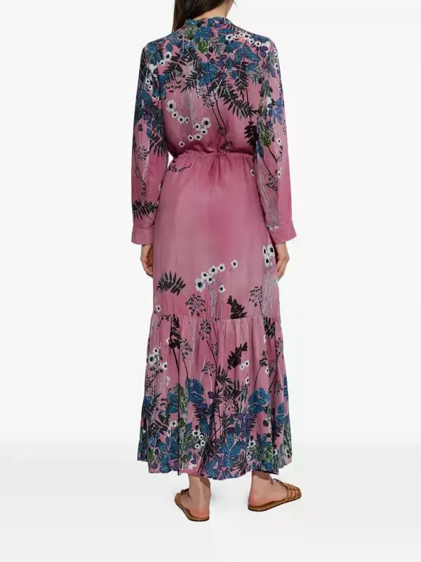 Munthe Bernadette Floral Midi Dress - Pink