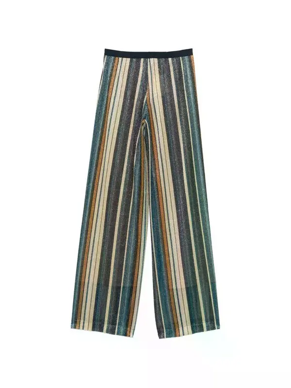 SIYU Zoe Striped Trousers - Blue