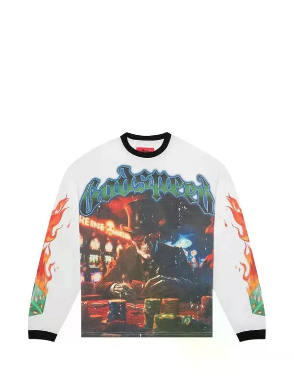GODSPEED Long-sleeve Graphic Sweatshirt - White