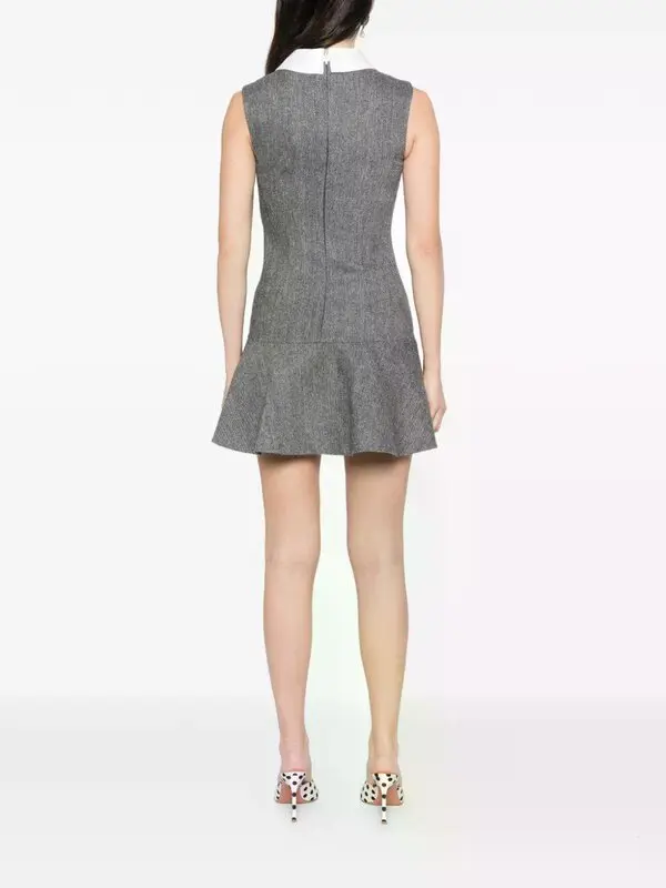 SELF-PORTRAIT Ruffled Collared Mini Dress