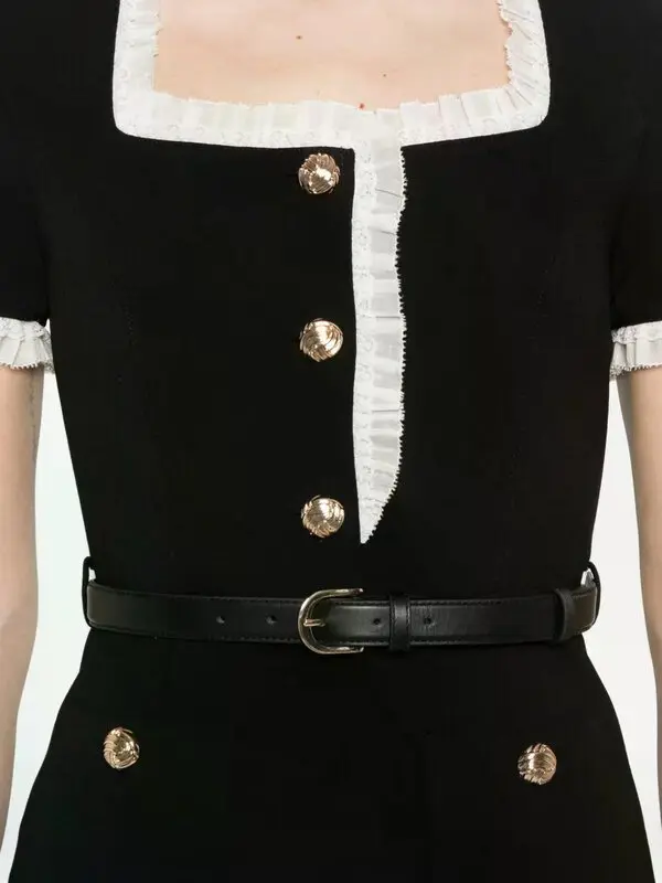 SELF-PORTRAIT Belted Midi Dress