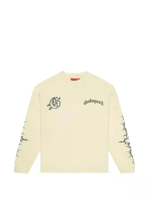 GODSPEED Long-sleeve Graphic Hoodie - Neutrals