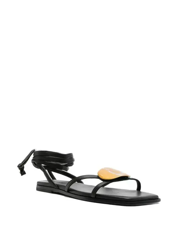 VIC MATIE Baron Wrap Leather Sandals