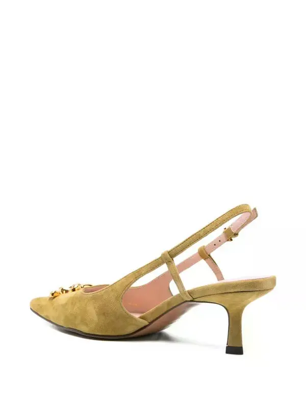 COCCINELLE Buckle Pointed-toe Pumps - Green