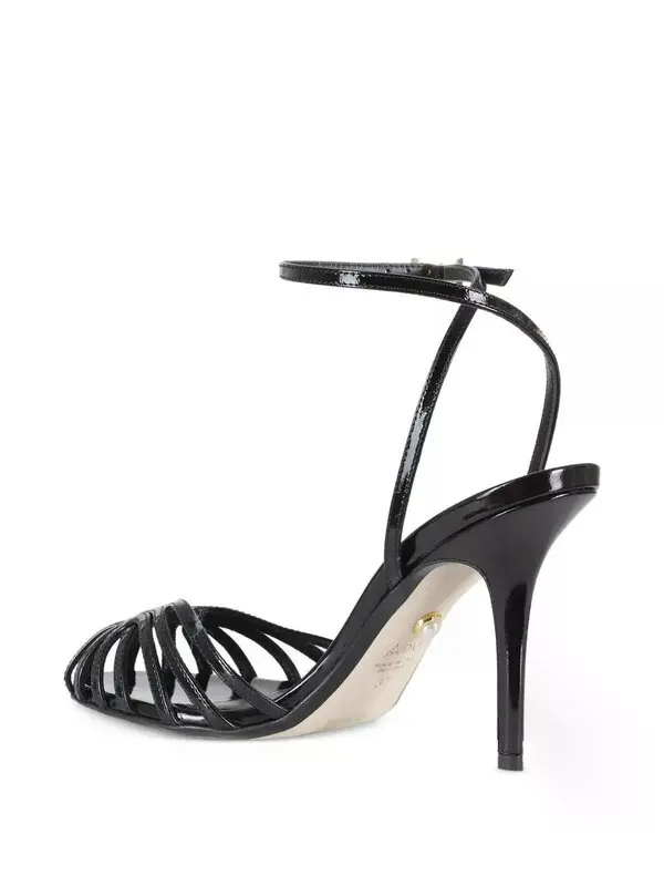 ALEVI MILANO Ally Caged Leather Pumps - Black