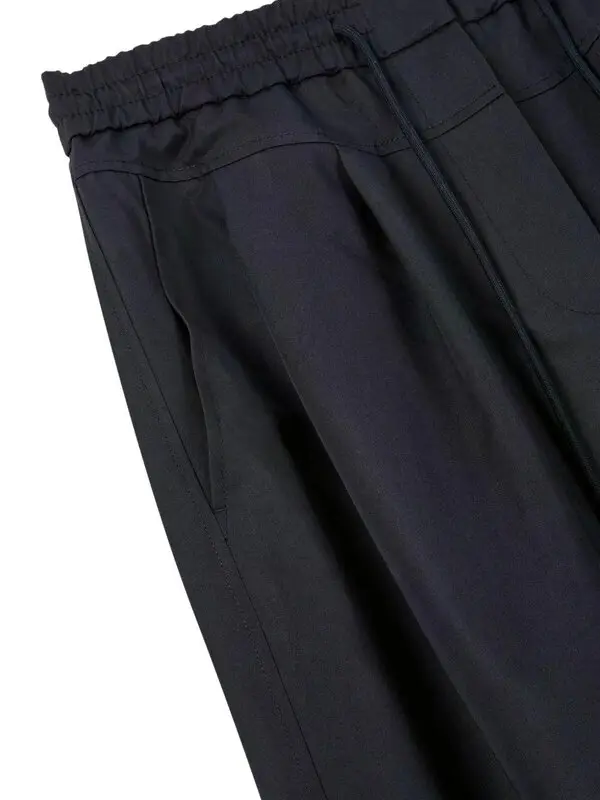 STUDIO TOMBOY Pleated Wide-leg Trousers - Blue