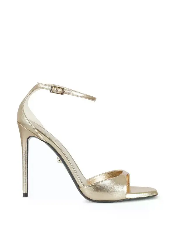 ALEVI MILANO Bar 110 Leather Pumps - Gold