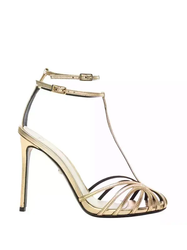ALEVI MILANO Stella 110 Leather Pumps - Gold