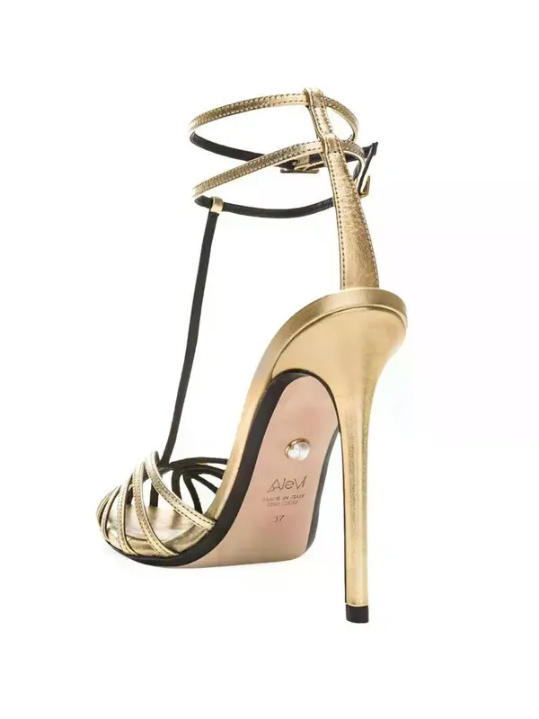 ALEVI MILANO Stella 110 Leather Pumps - Gold