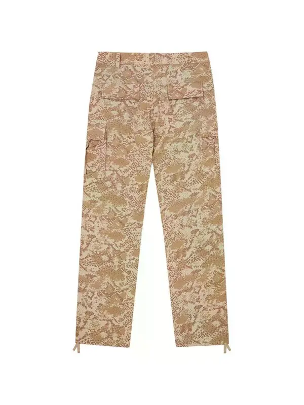 ICECREAM Printed Cargo Trousers - Brown