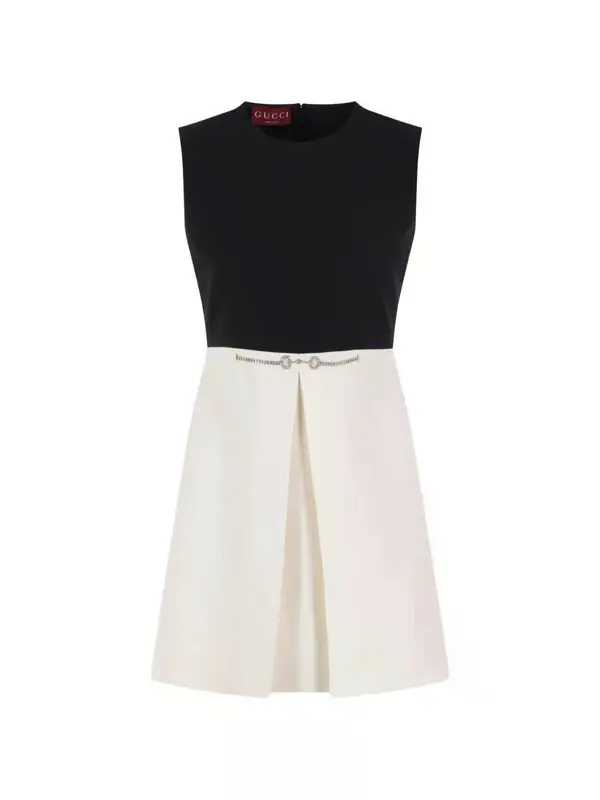 Gucci Horsebit Detail Dress - White