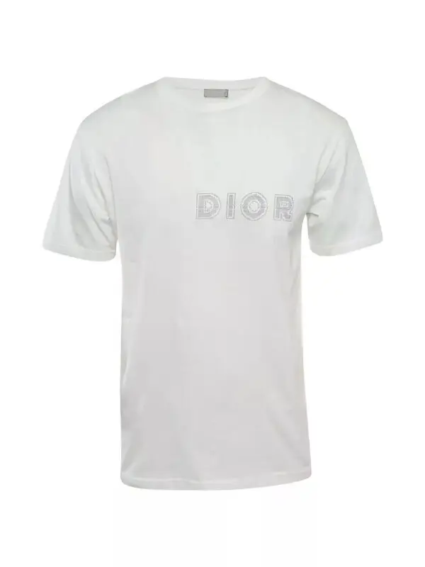 Dior Logo-print Crew-neck T-shirt - White