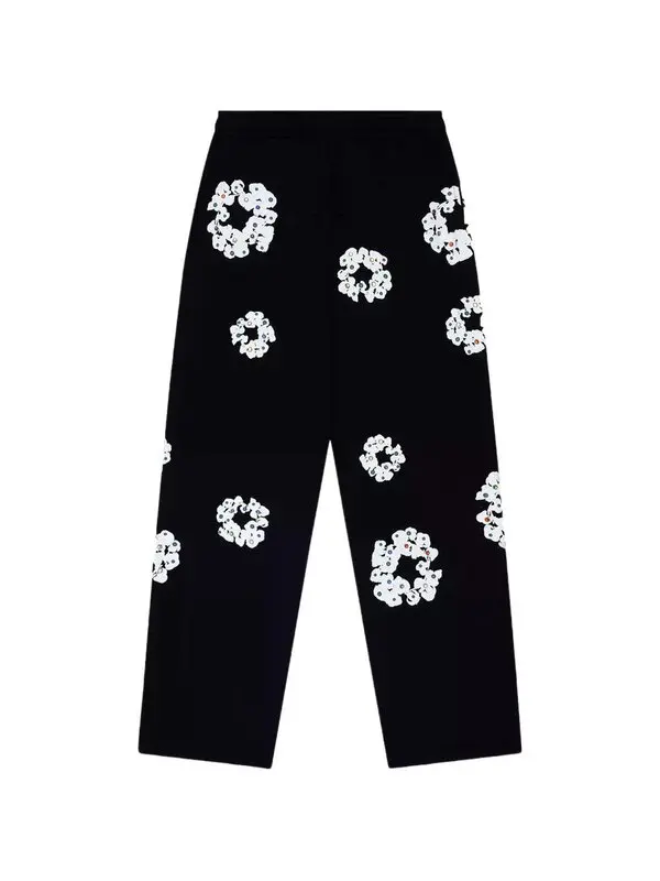 DENIM TEARS Rhinestone Sweatpants - Black