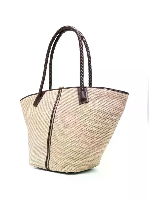 ALEXANDER SMITH Large Lauren Braided-handle Tote Bag - Neutrals