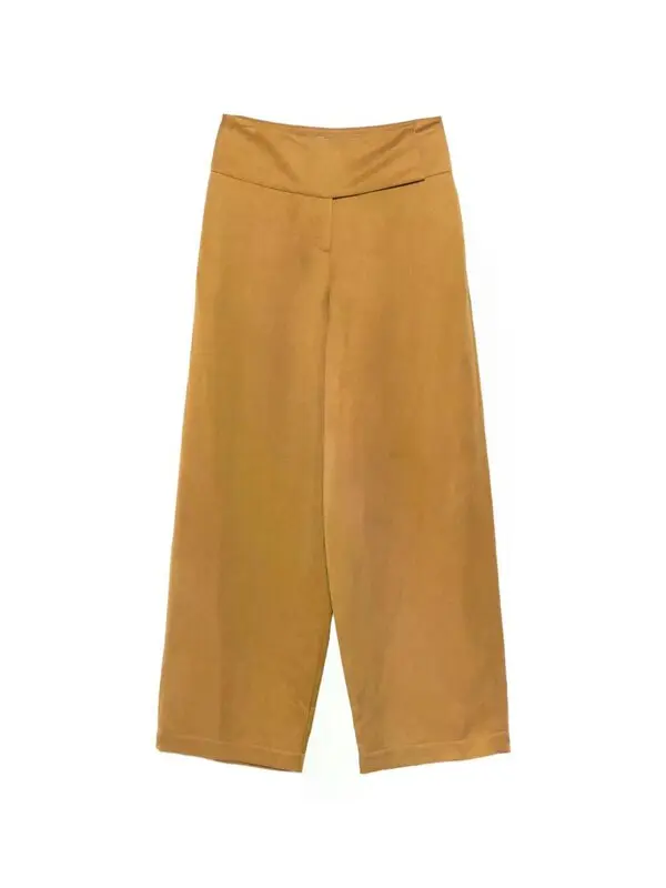 ALYSI Wide-leg Trousers - Neutrals