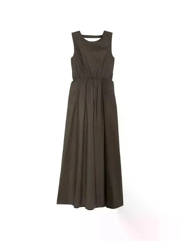 THE GARMENT Cyprus Sleeveless Gathered Dress - Brown