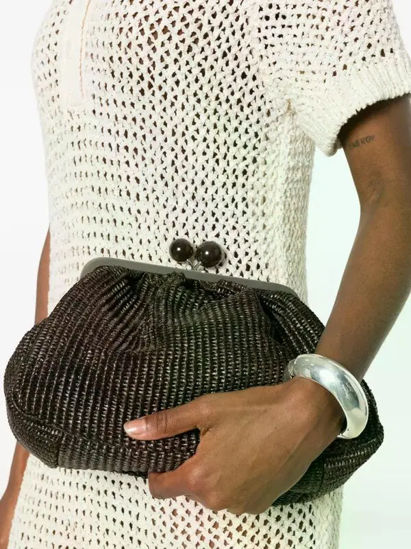 Max Mara Woven Clutch Bag
