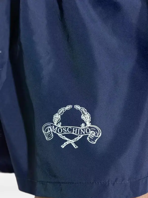 Moschino Logo Swim Shorts - Blue