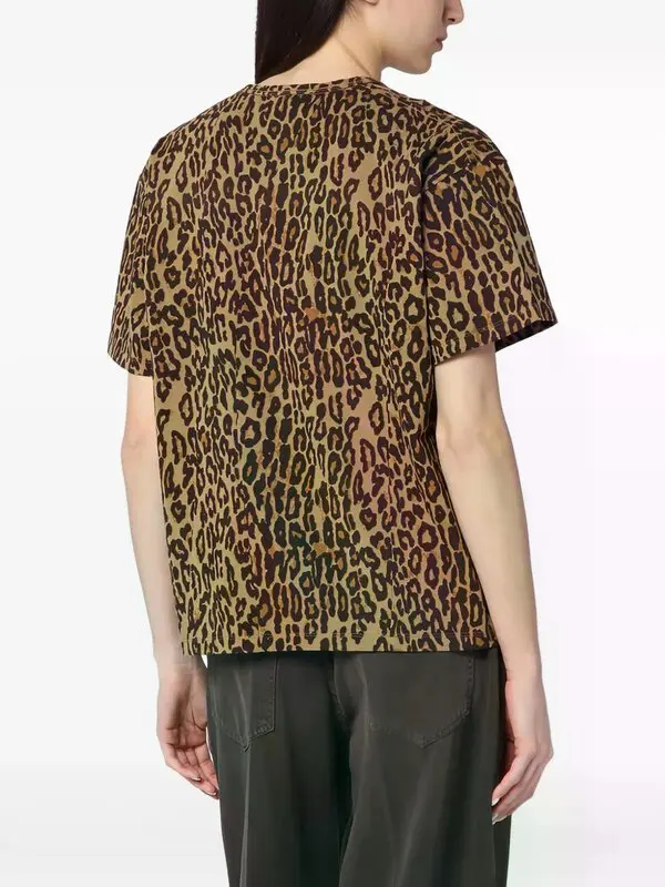 6397 Leopard-print Short-sleeve T-shirt - Brown