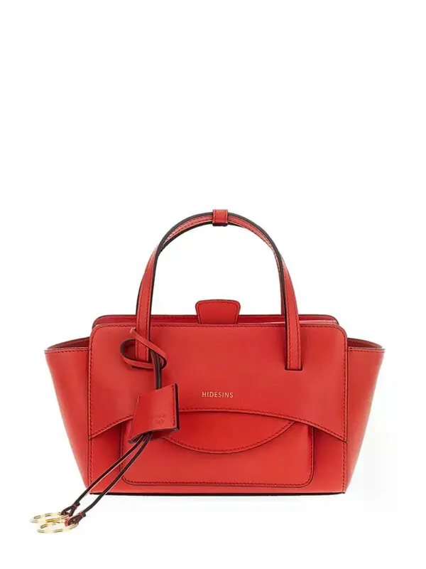 HIDESINS Small Flap Tote Bag - Red