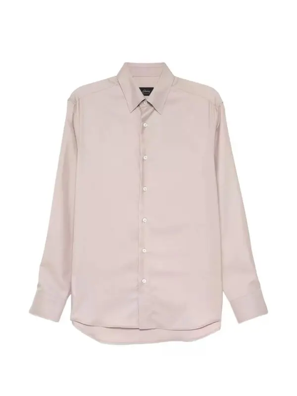 Brioni Hidden Bd Shirt - Pink