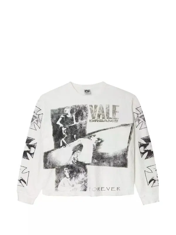 VALE FOREVER Long-sleeved Graphic Sweatshirt - White