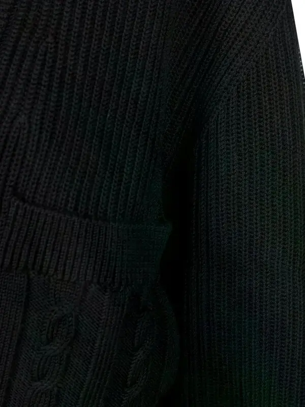 Victoria Beckham Ribbed-knit Cropped Cardigan