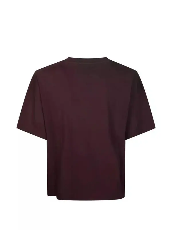 Alpha Studio Boxy Cotton T-shirt - Red