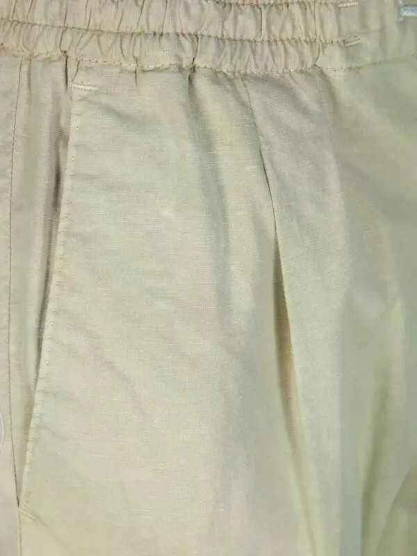 PT TORINO Pleated Elasticated Trousers - Neutrals