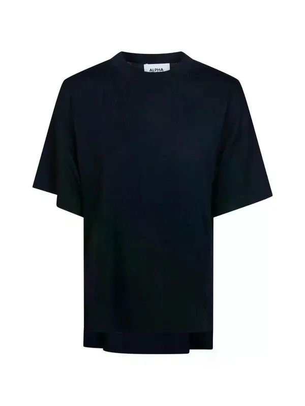 Alpha Studio Side-slit T-shirt